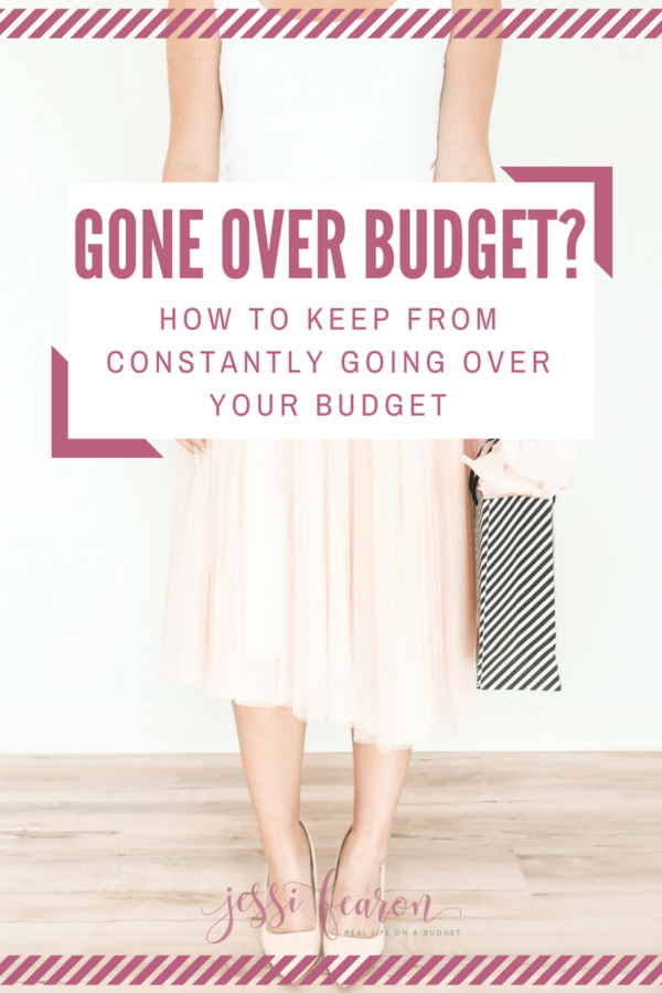 How to stop going over budget once and for all.